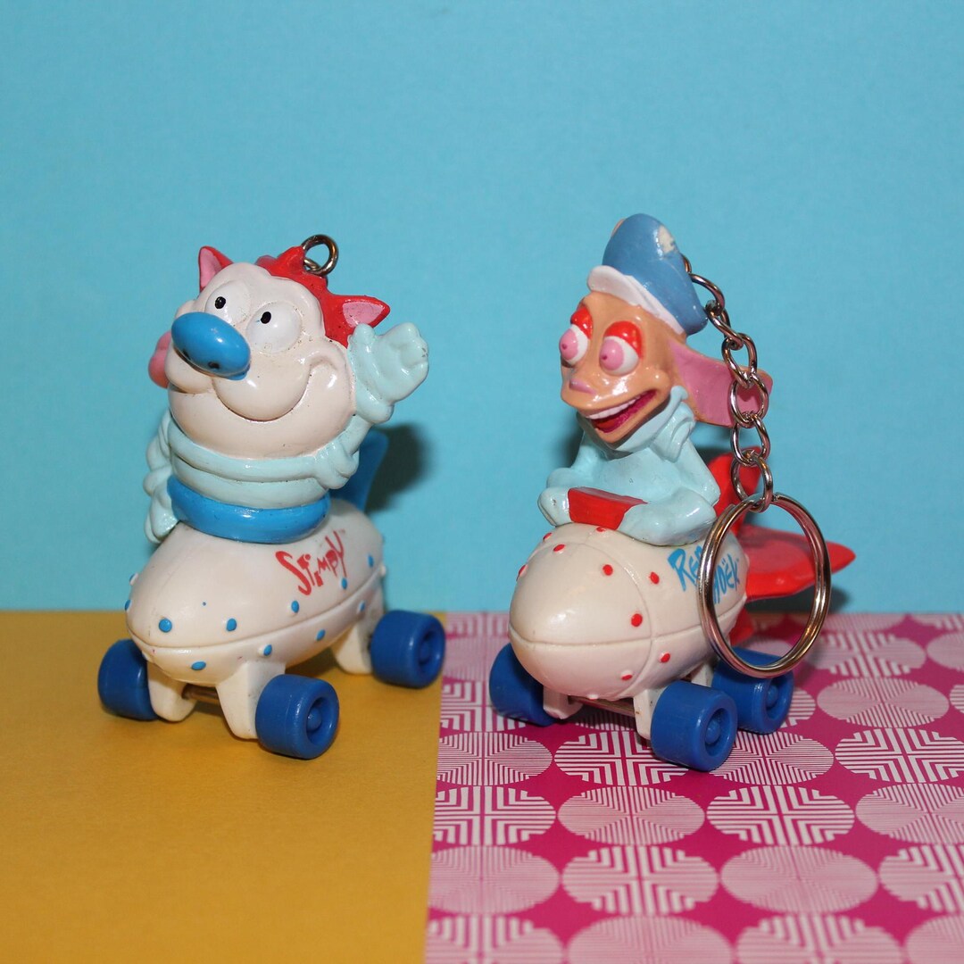Ren & Stimpy Zeppelin Toys Upcycled Keychains - Your Choice - Etsy