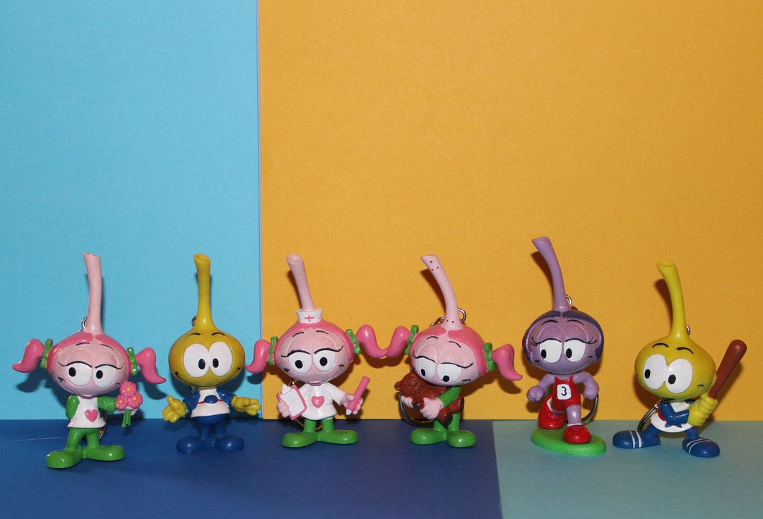 Vintage Snorks PVC Figures Upcycled Keychains 1983 and 1984 - Etsy