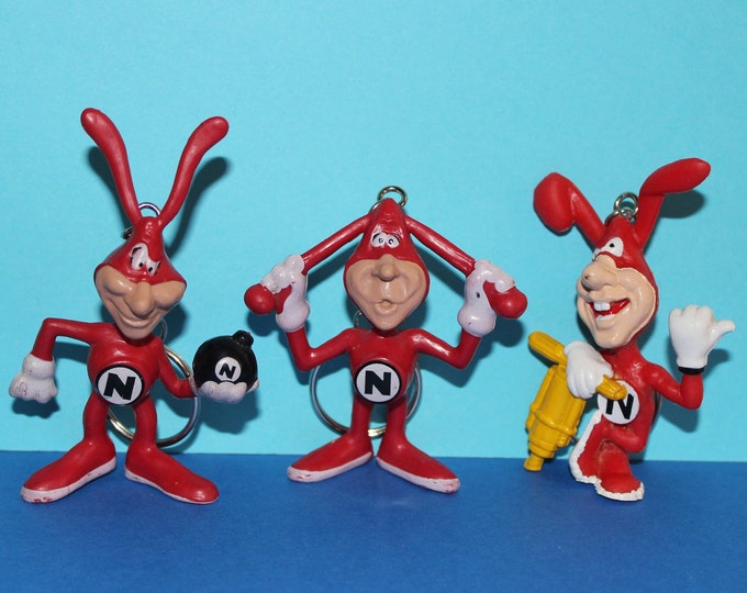 Vintage Noid PVC Figures Upcycled Keychains - Your Choice - Etsy