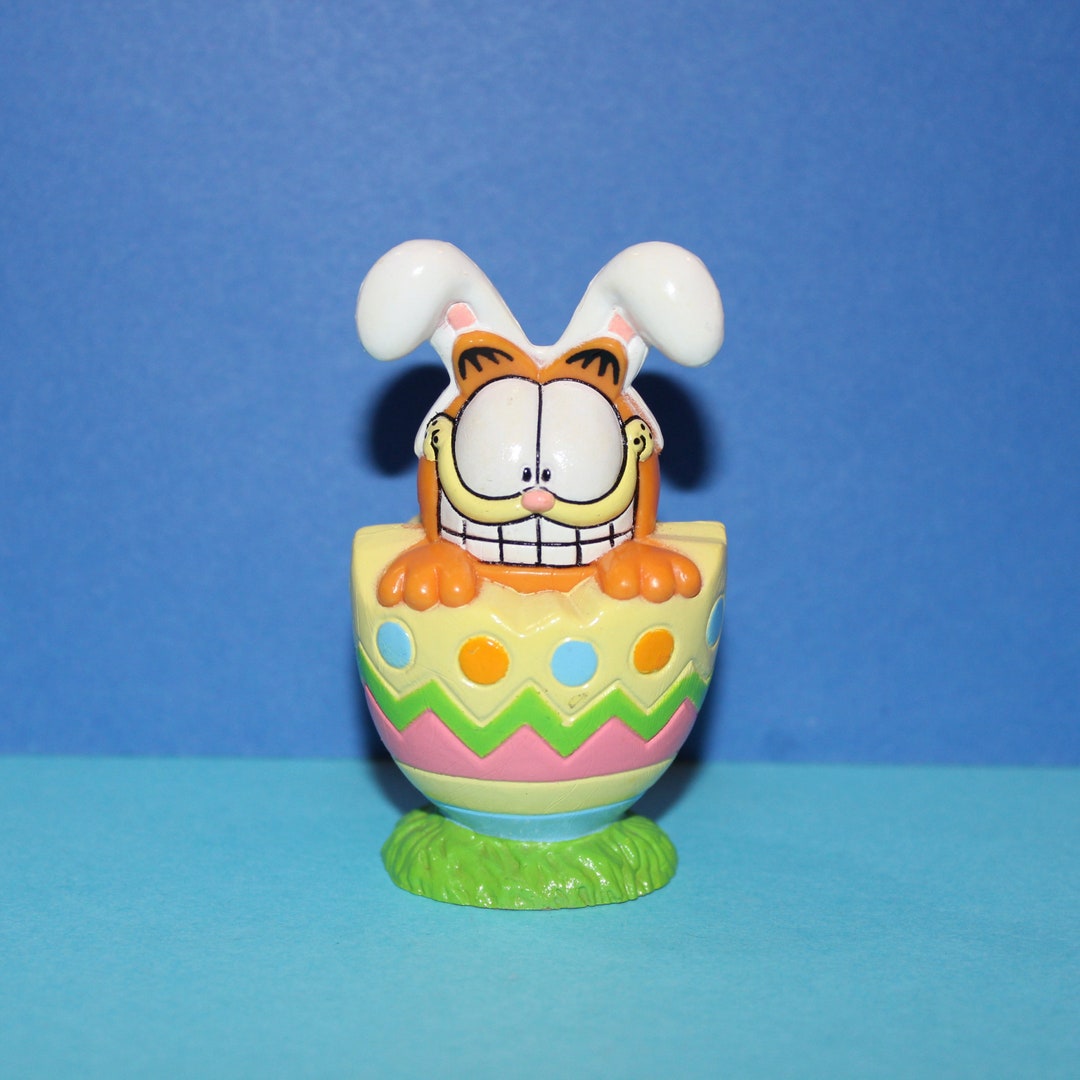 Vintage Garfield Easter PVC Figure - Etsy