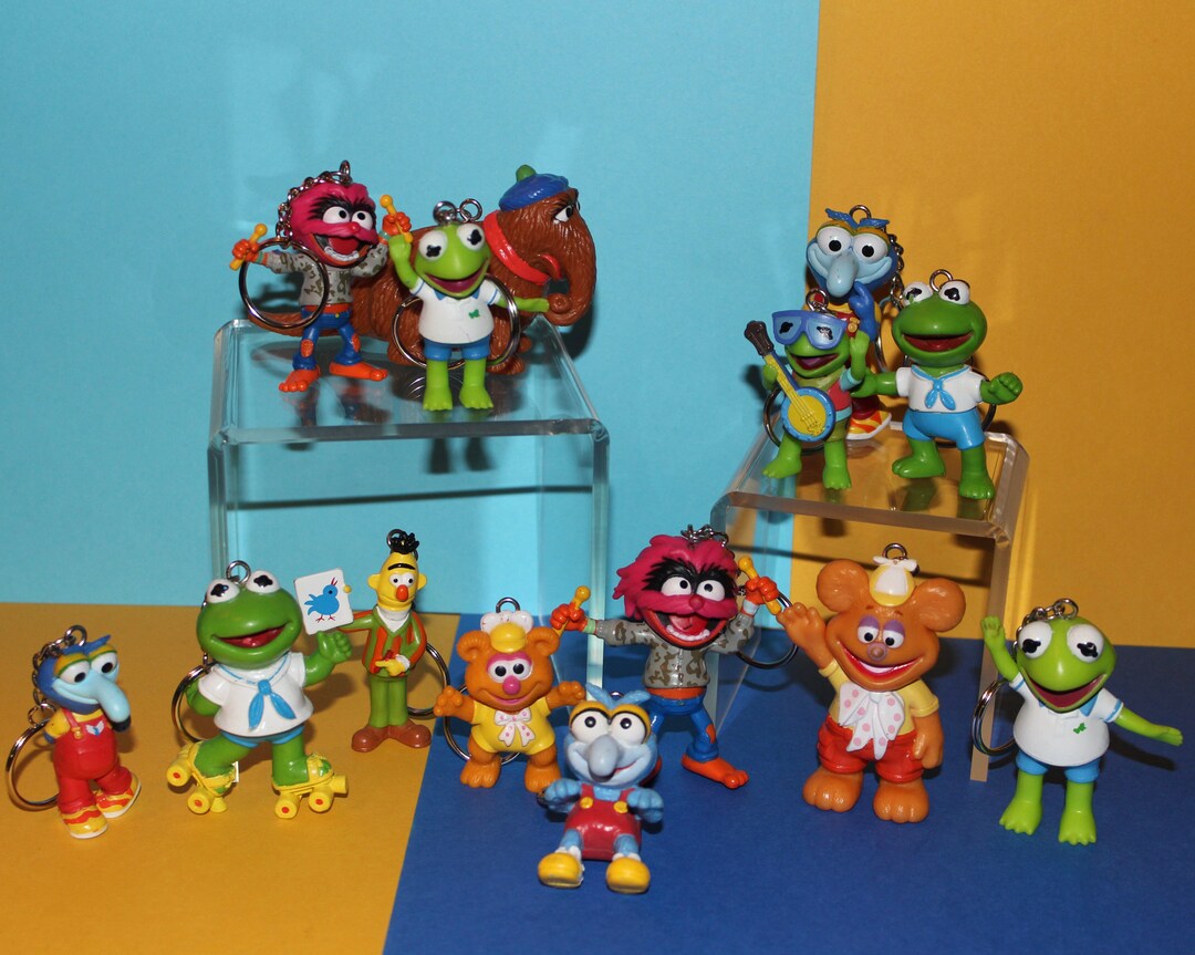 Muppets Sesame Street PVC Figures Upcycled Keychains Your - Etsy