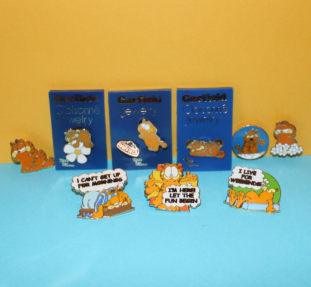 Vintage Garfield Enamel Pins Your Choice - Etsy