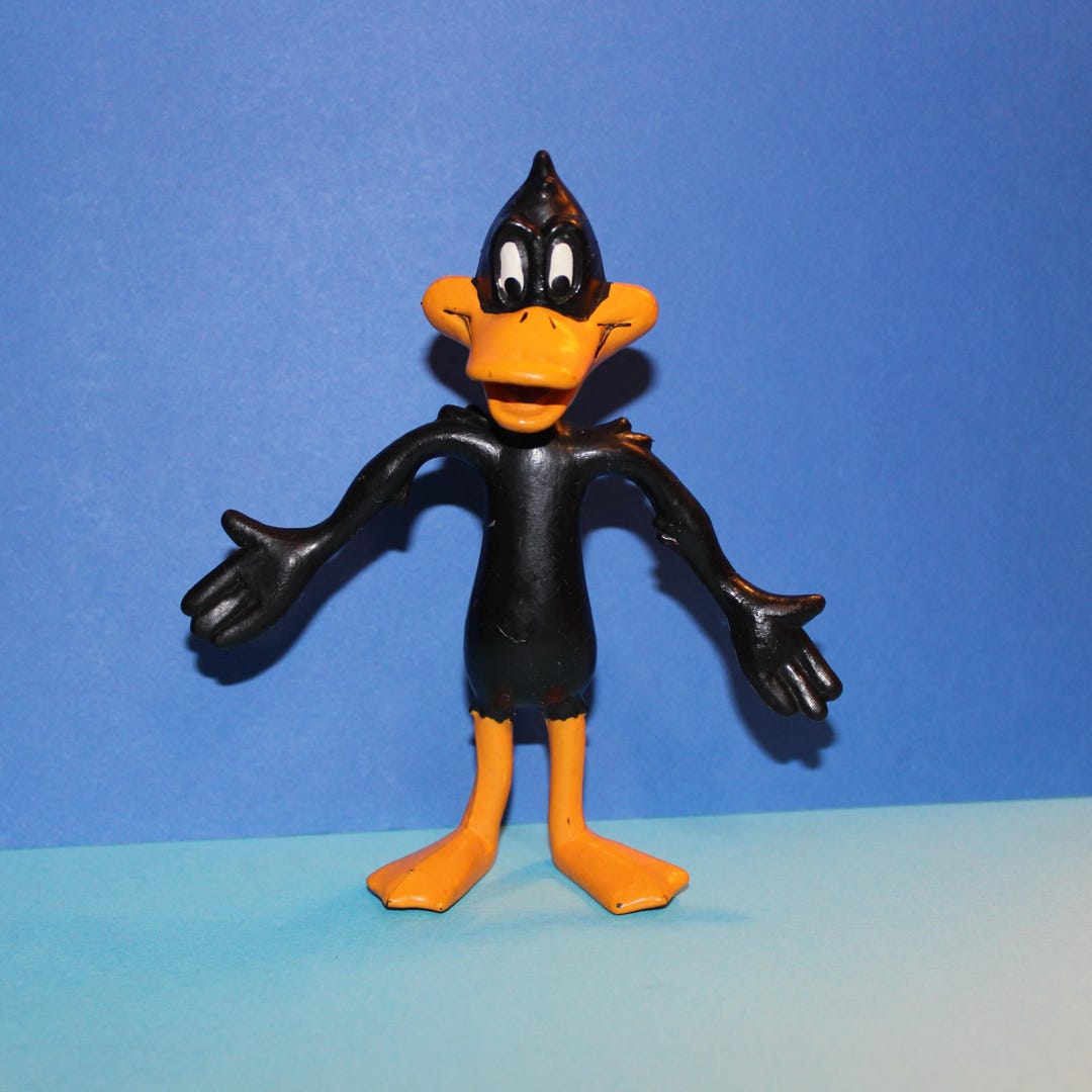 Vintage 1988 Daffy Duck Rubber/pvc Bendy Bendable Figure Warner ...
