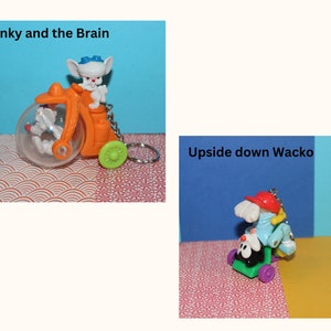 Vintage Mcdonald's Animaniacs Happy Meal Toys 1994 Upcycled Keychains ...