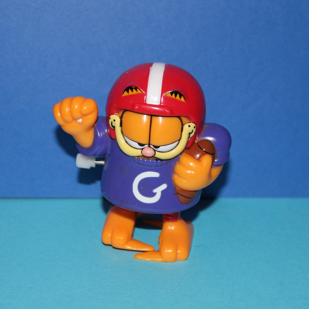 Vintage Garfield Football Player Wind-up Toy 1999 Paws - Etsy