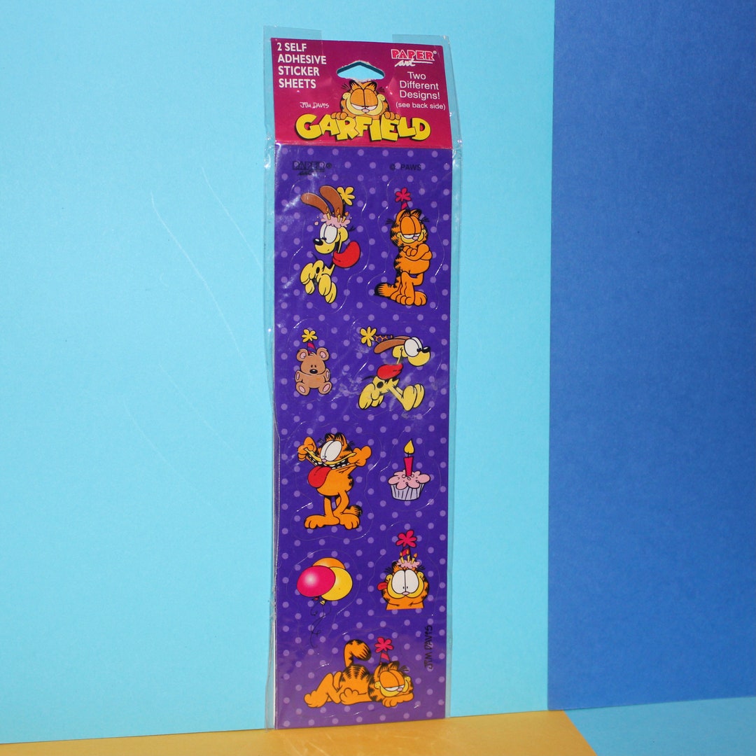 Vintage Garfield Sticker Sheets 1996 Paws - in Original Packaging - Etsy