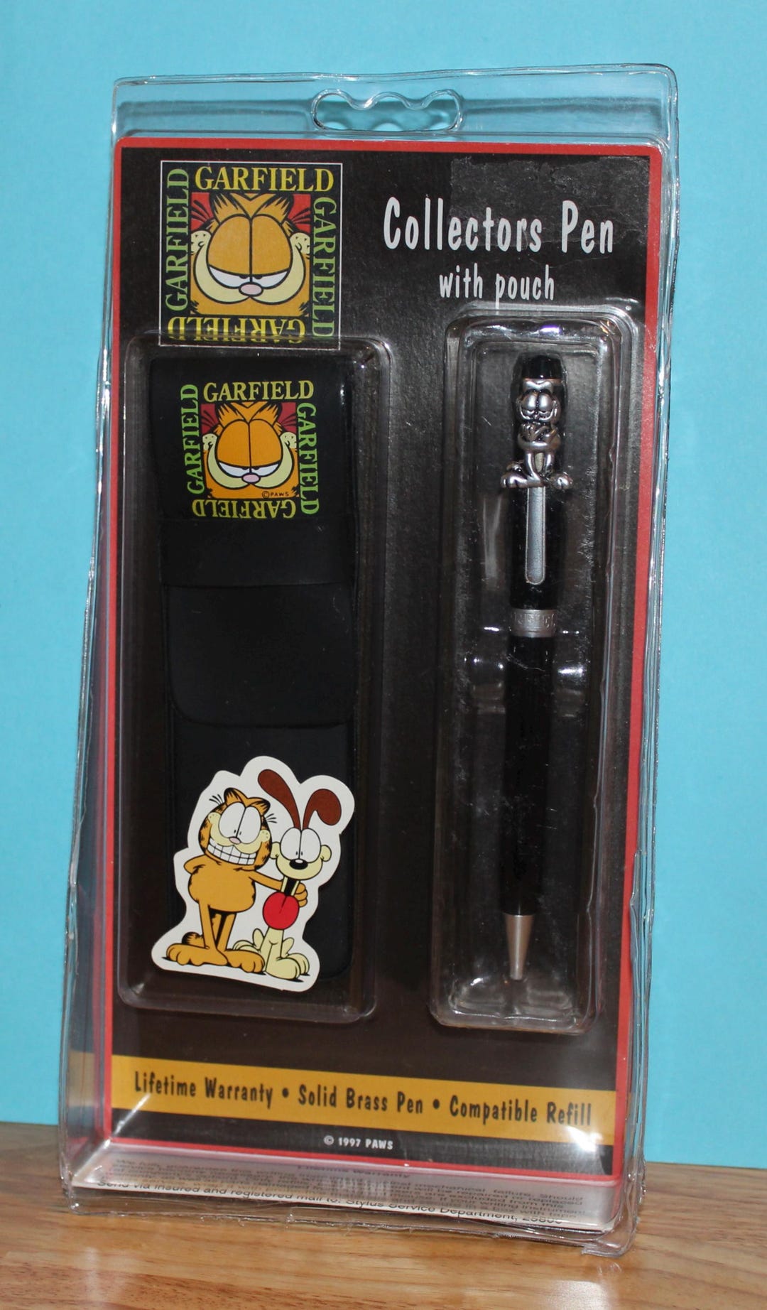 Vintage Garfield Solid Brass Collectors Pen With Pouch - Still in ...