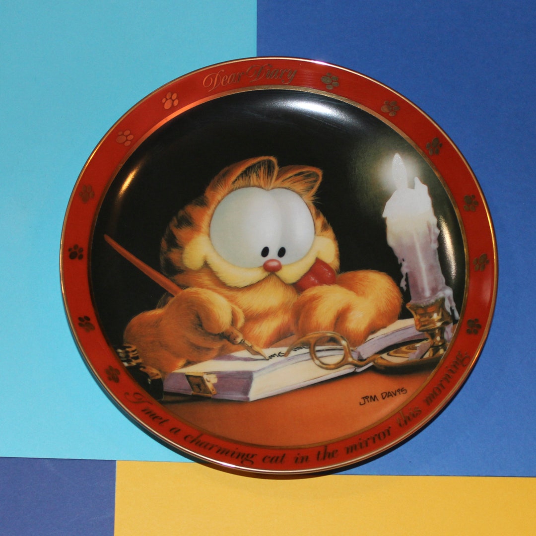 Vintage Garfield Danbury Mint Collector Plate dear Diary - Etsy