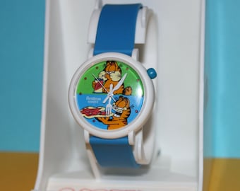 Blue Garfield Watch - Etsy