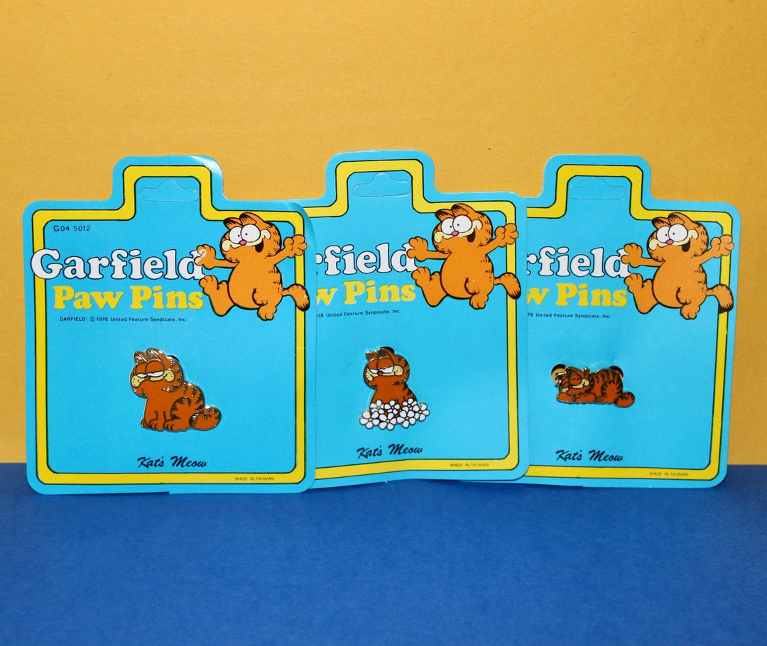 Vintage Garfield Enamel Pins - Your Choice - Etsy