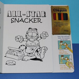 Vintage Garfield Color and Erase Hungry for Fun Book With Erasable ...