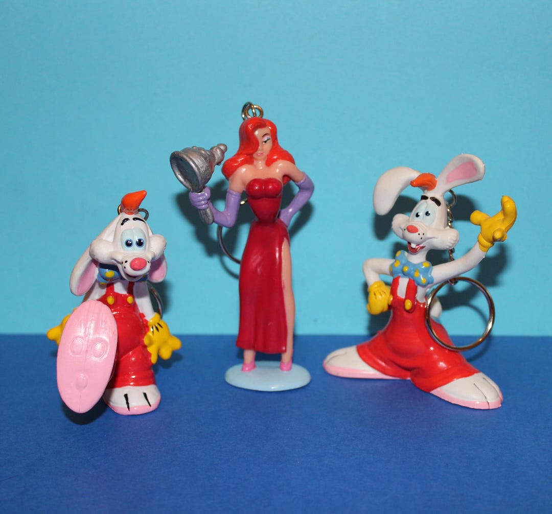Vintage Who Framed Roger Rabbit PVC Toy Figure Keychains - Your Choice ...