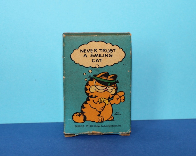 Vintage Garfield Mini Playing Cards "never Trust a Smiling Cat" - Young ...