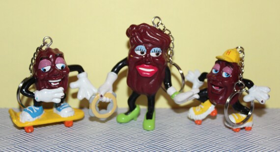 California Raisins Vintage Upcycled PVC Figure Keychain Your | Etsy