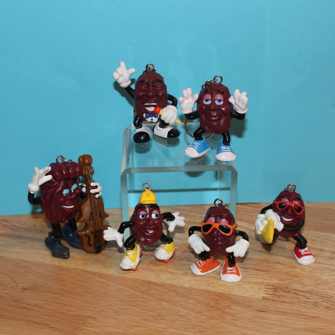 California Raisins Vintage Upcycled PVC Figure Keychain - Your Choice ...