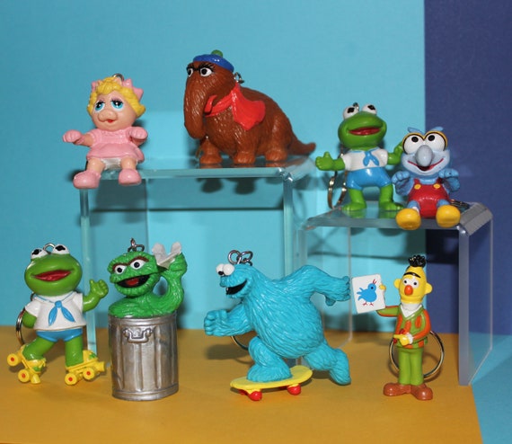 Muppets Sesame Street PVC Figures Upcycled Keychains Your - Etsy