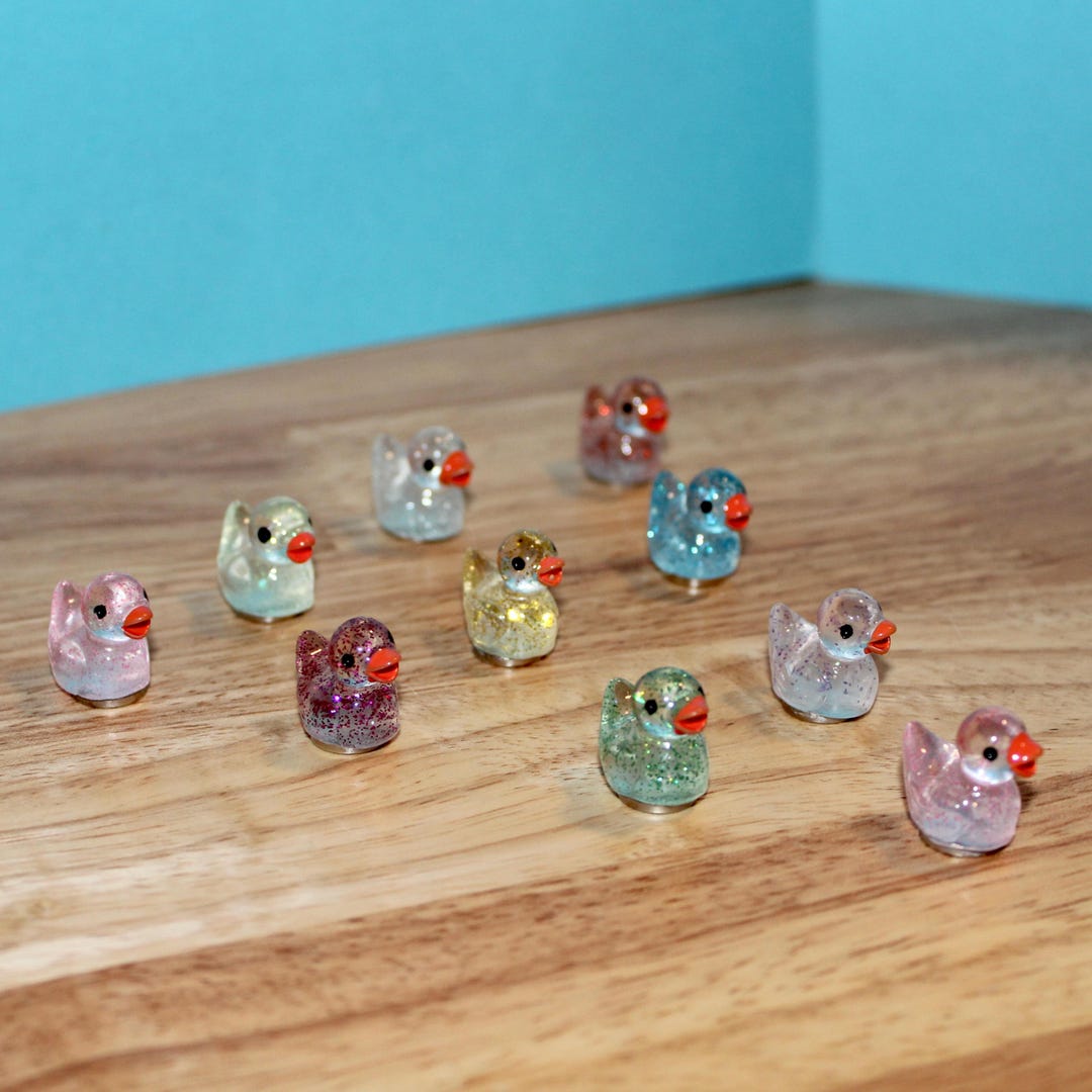 Mini Clear Plastic Duck Magnets - Sets of 10 - Etsy