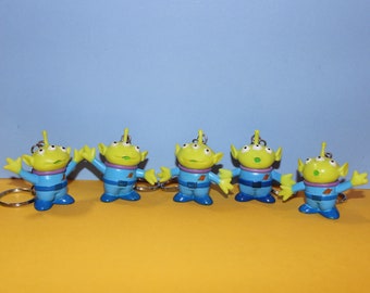 Super Cute Custom Green Alien Mini PVC Keychain - Etsy