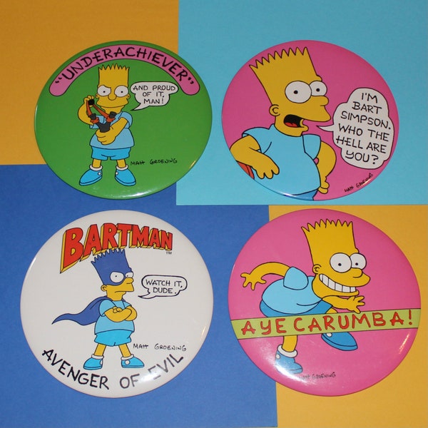 Bart Simpson Pin - Etsy