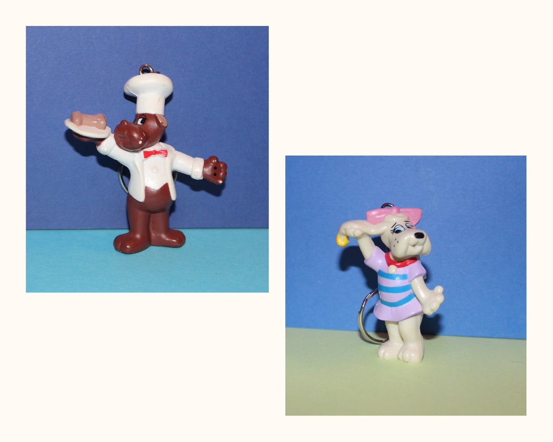 Vintage Pound Puppies PVC Figures Upcycled Keychains Your - Etsy