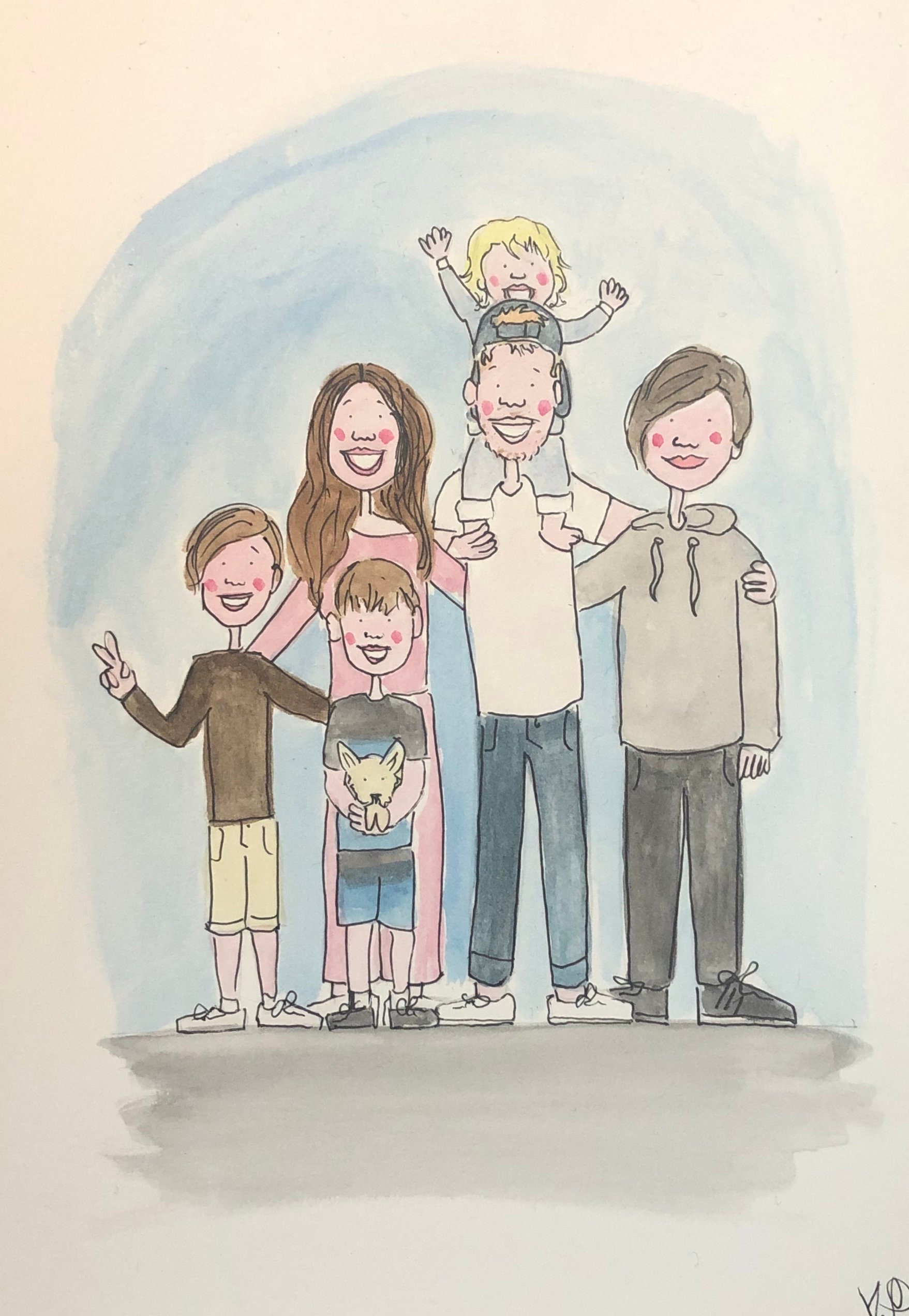 Hand Painted Family Portraits - Etsy