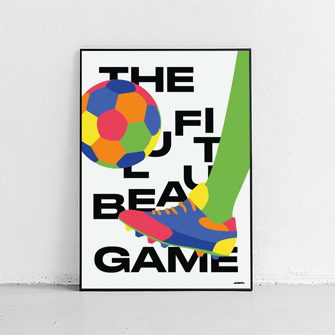 The Beautiful Game | Football Poster | Print - Etsy UK