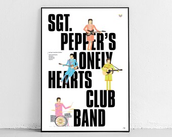 Sgt Pepper Poster - Etsy UK