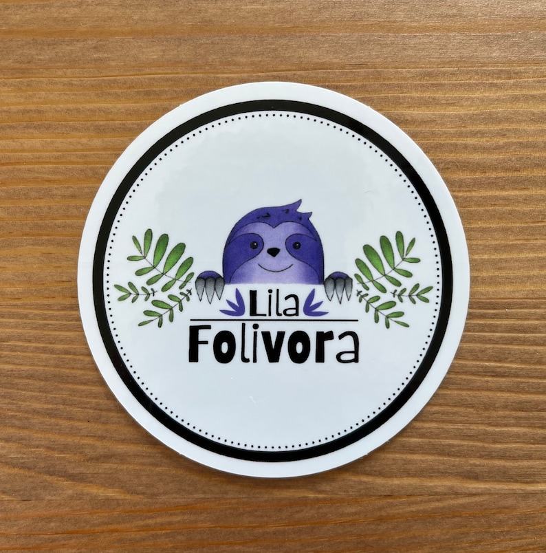 Lila Folivora Logo Sticker - Etsy