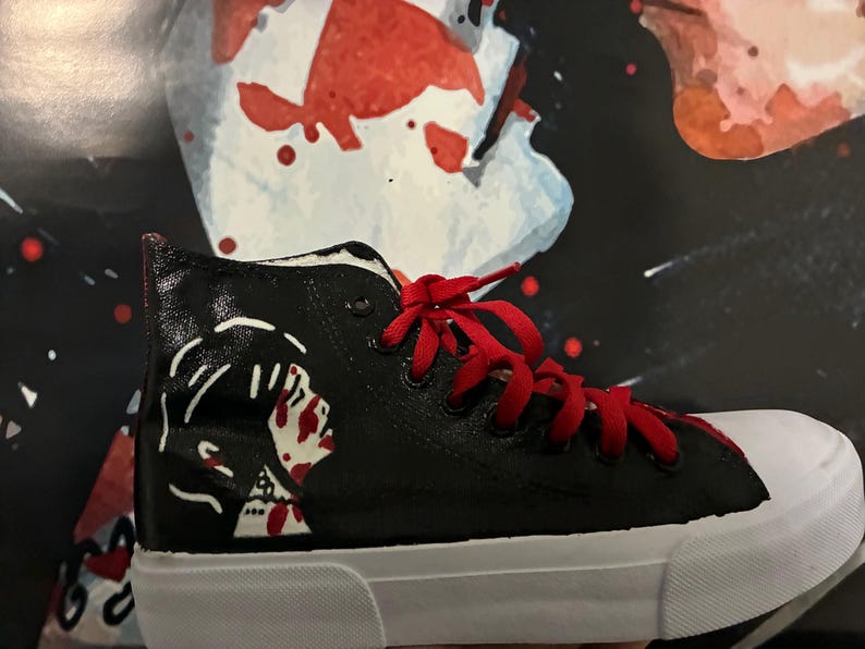 Three Cheers for Sweet Revenge Hand Painted Hi Tops - Etsy