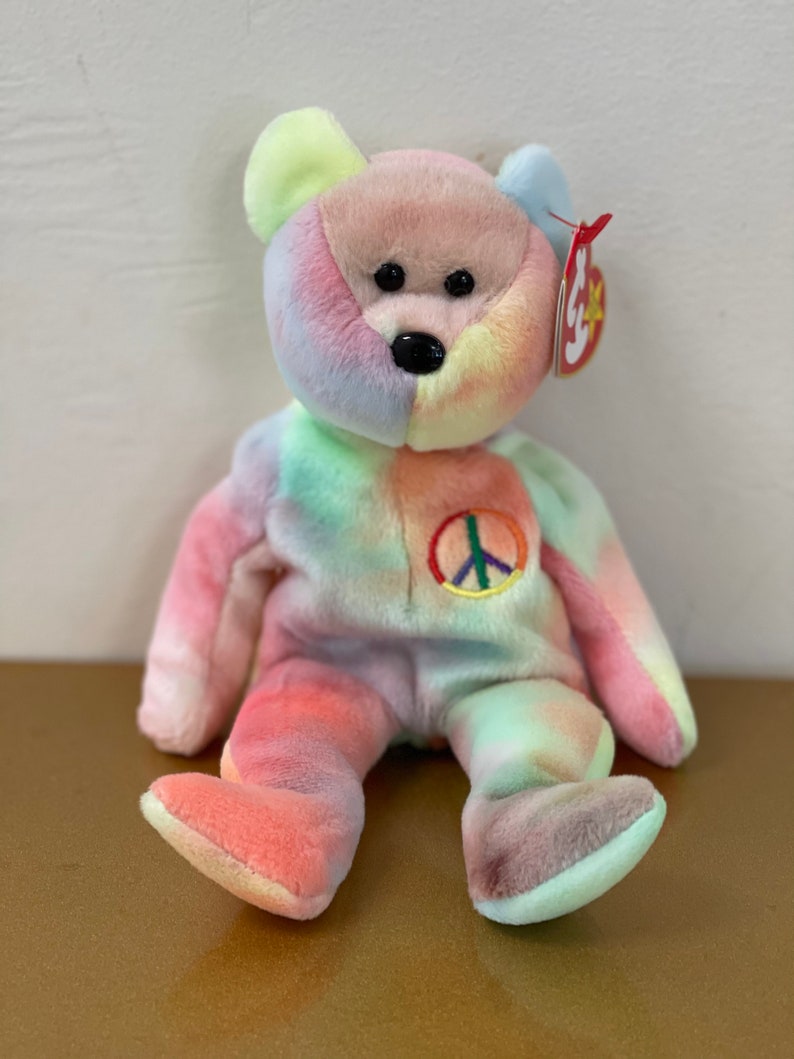 1996 Peace Bear-vintage Beanie Baby - Etsy