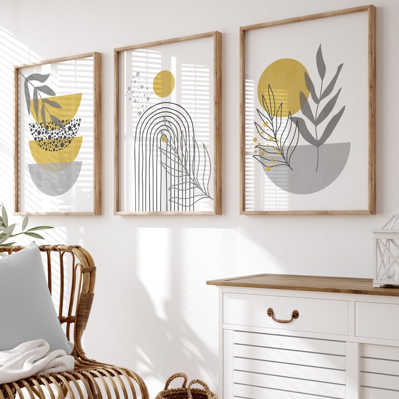 Teal Yellow Gray - Etsy