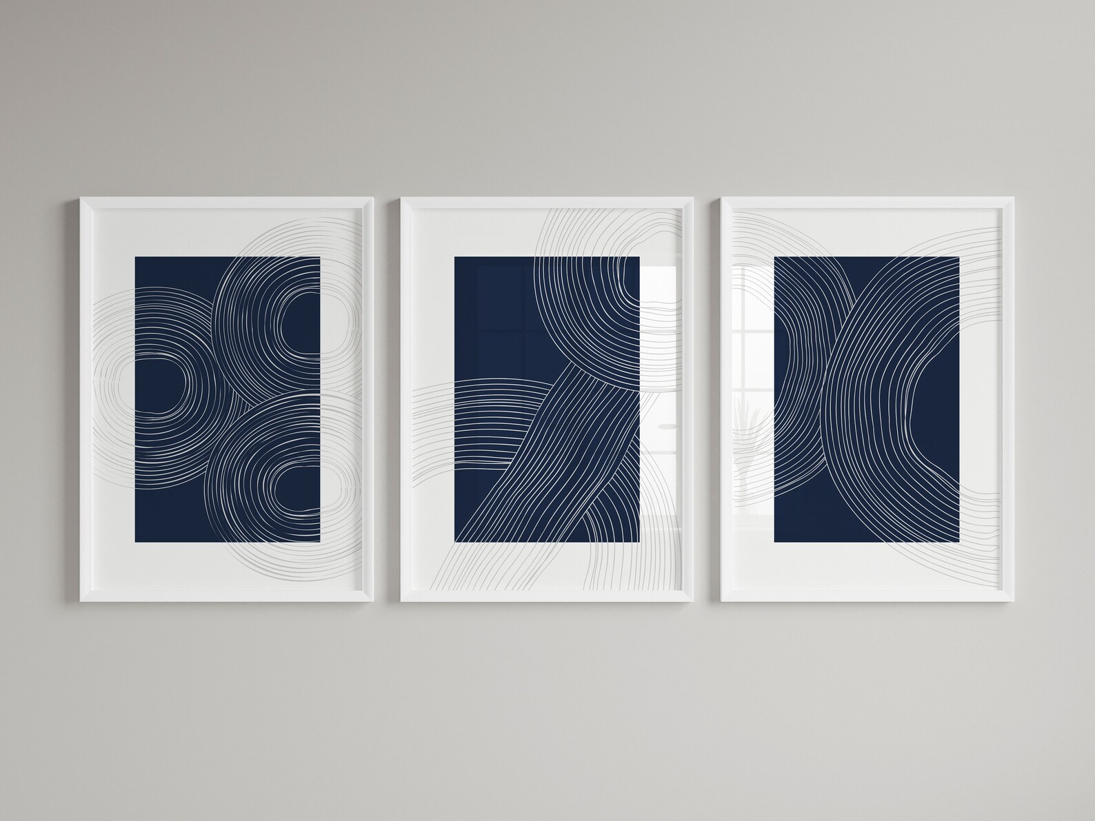 Blue Wall Prints Abstract Wall Prints Blue Wall Art Bluel - Etsy