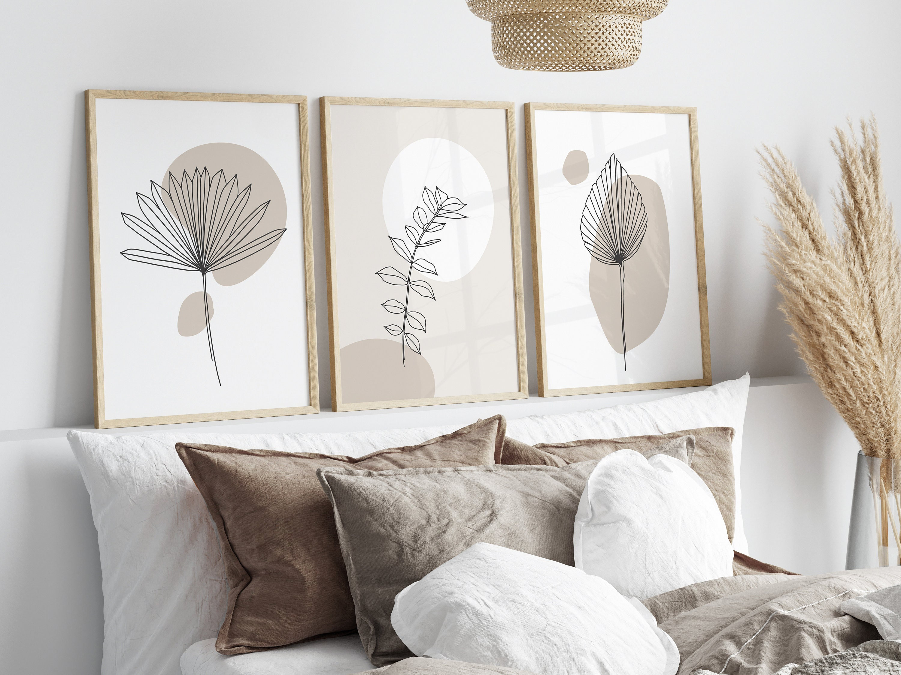 Neutral Wall Prints Botanical Wall Prints Plant Wall Art - Etsy UK