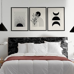 Boho Wall Prints Neutral Boho Wall Art Set of 3 Posters - Etsy UK