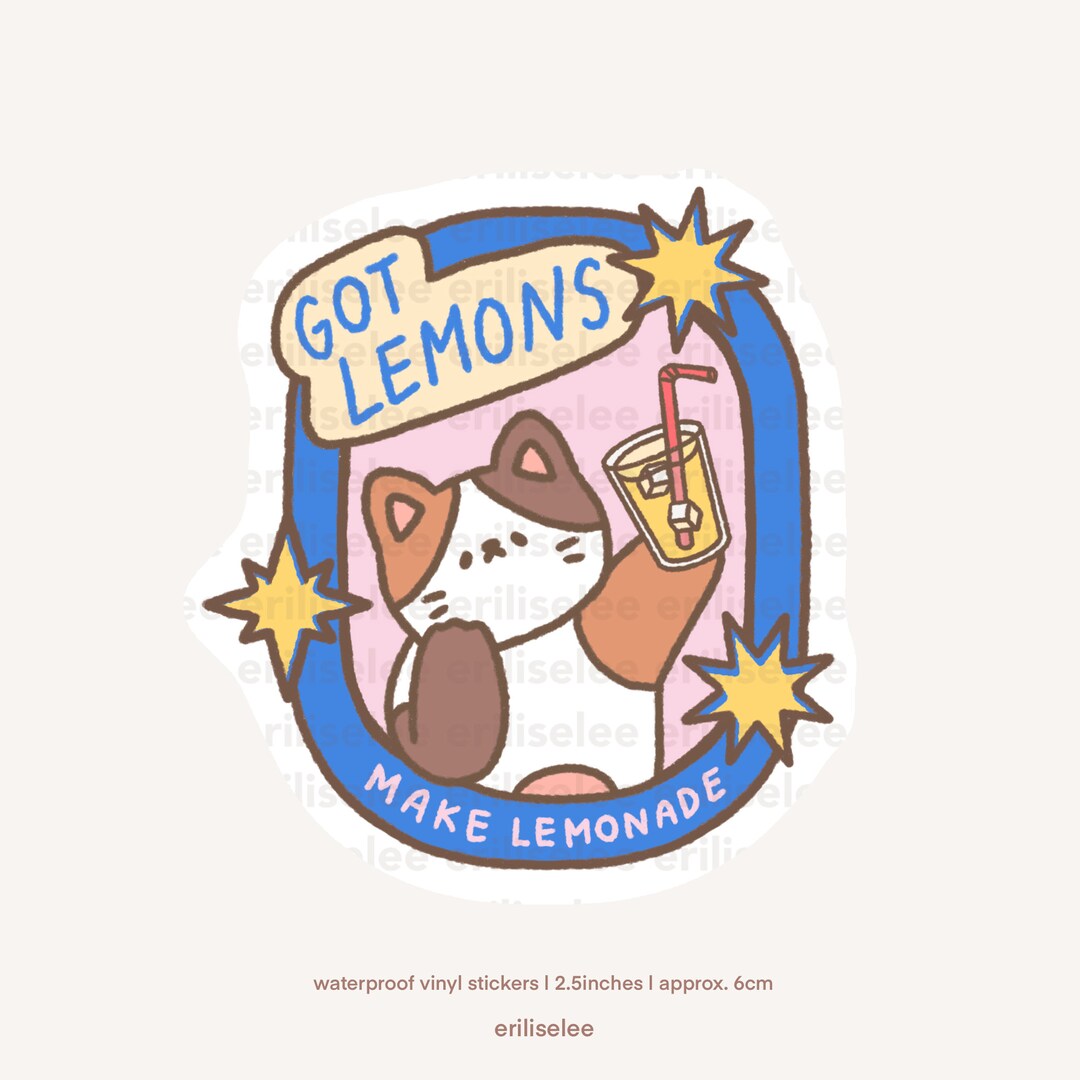 Got Lemons, Make Lemonade Vinyl Die-cut Sticker - Waterproof ...