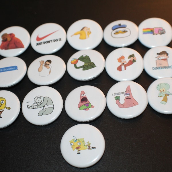Button Pins - Etsy