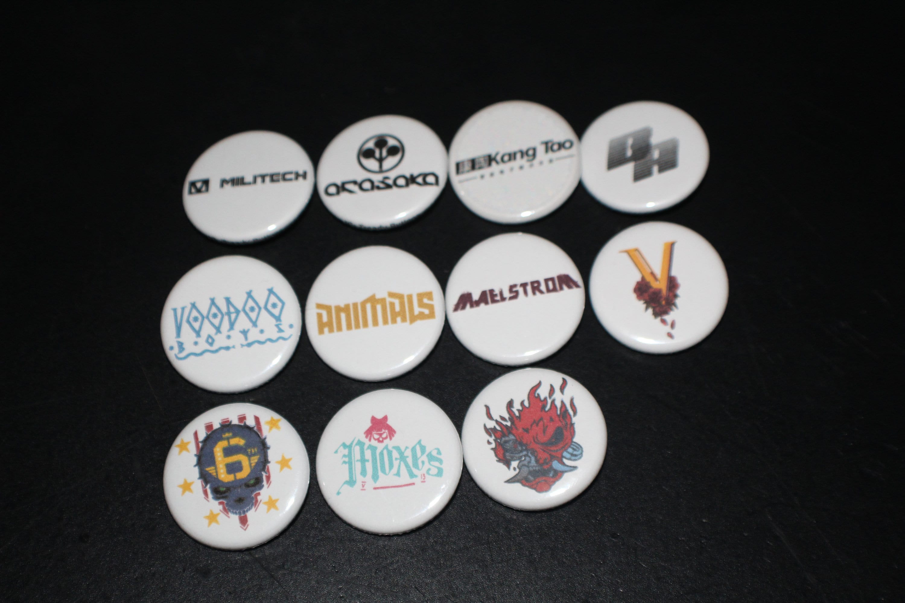 Cyberpunk Button Pins | 1.25 Inch Button Pin Packs | Selection in ...