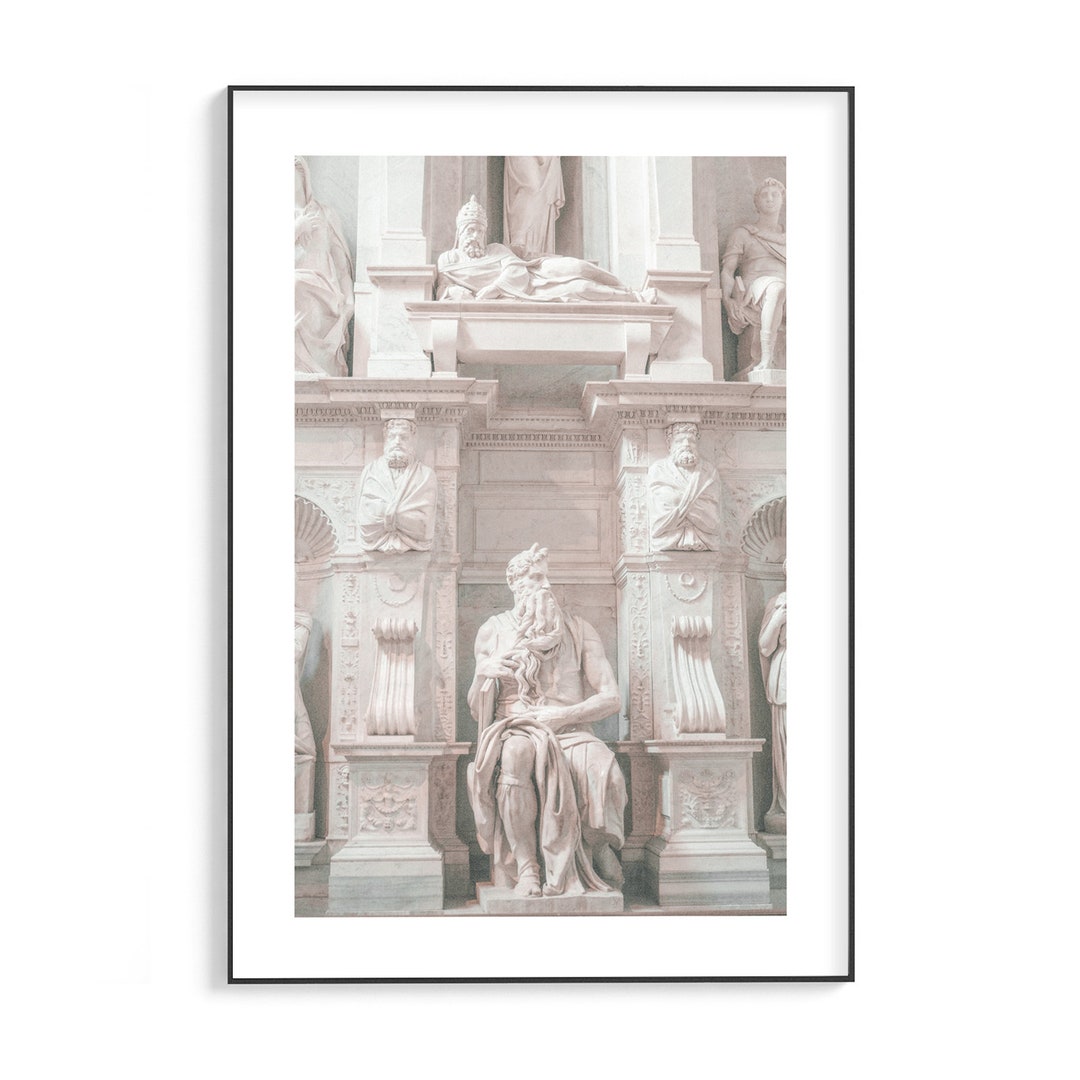 White Statues Poster Architecture Ancient Scandinavian Boho Home Décor ...