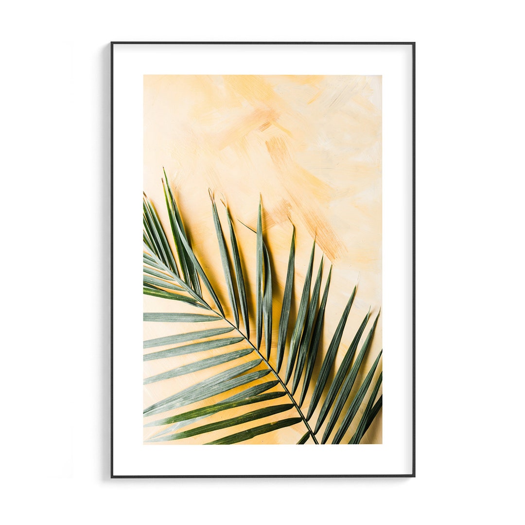 One Tropical Leaf Poster Boho Print Nature Plant - Etsy