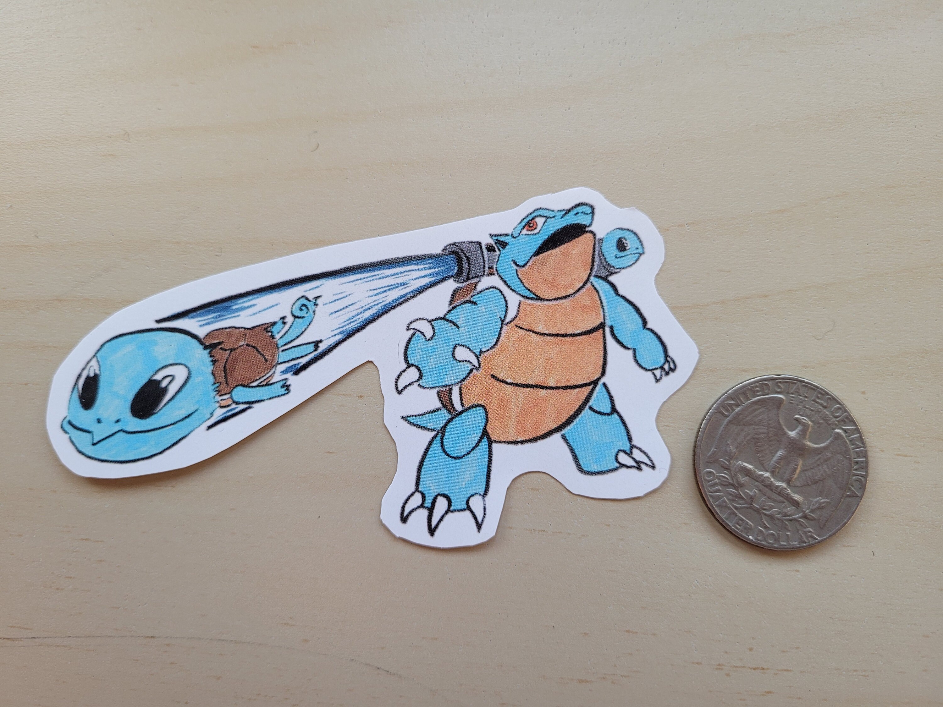 Blastoise Squirtle Cannon Sticker - Etsy