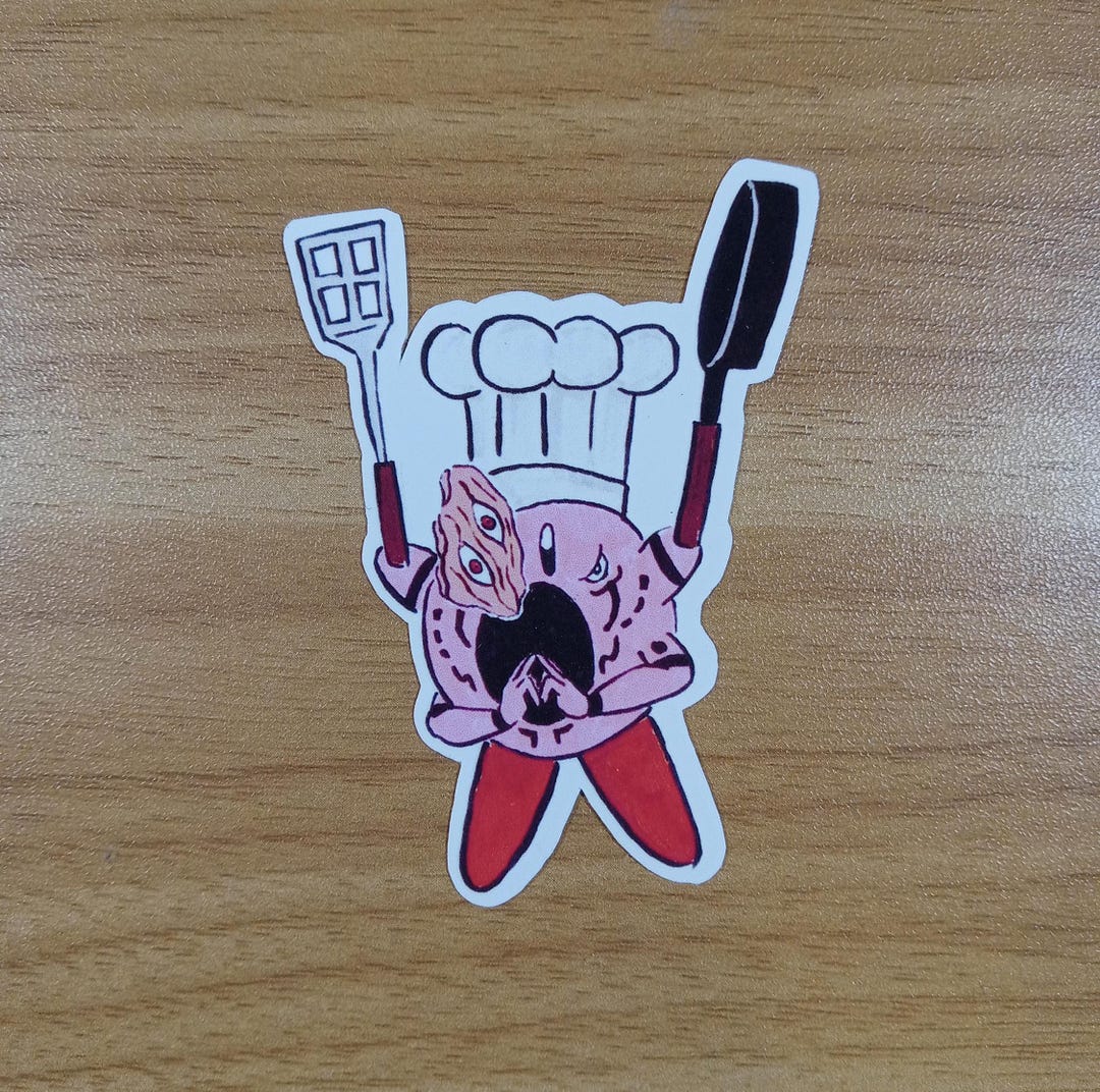 Malevolent Kitchen Cook Kirby Sticker - Etsy