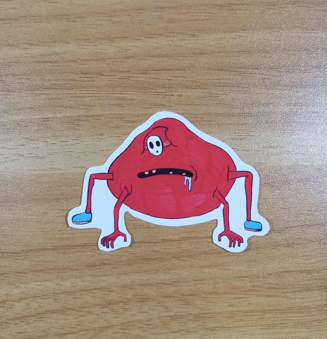 Shy Guy No Face Sticker - Etsy