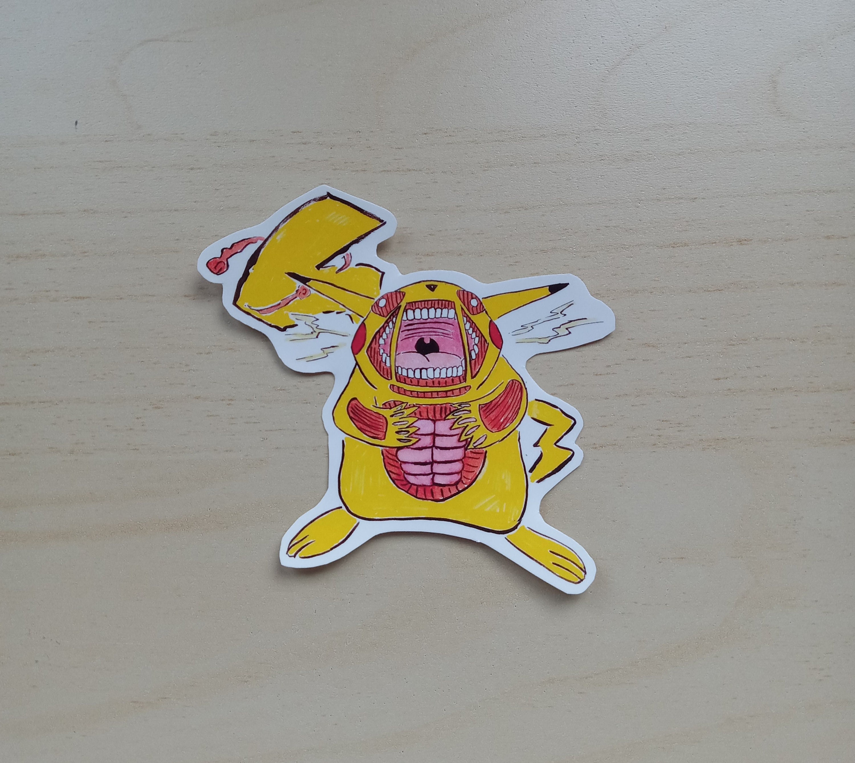 Gigantamax Colossal Titan Pikachu Sticker - Etsy