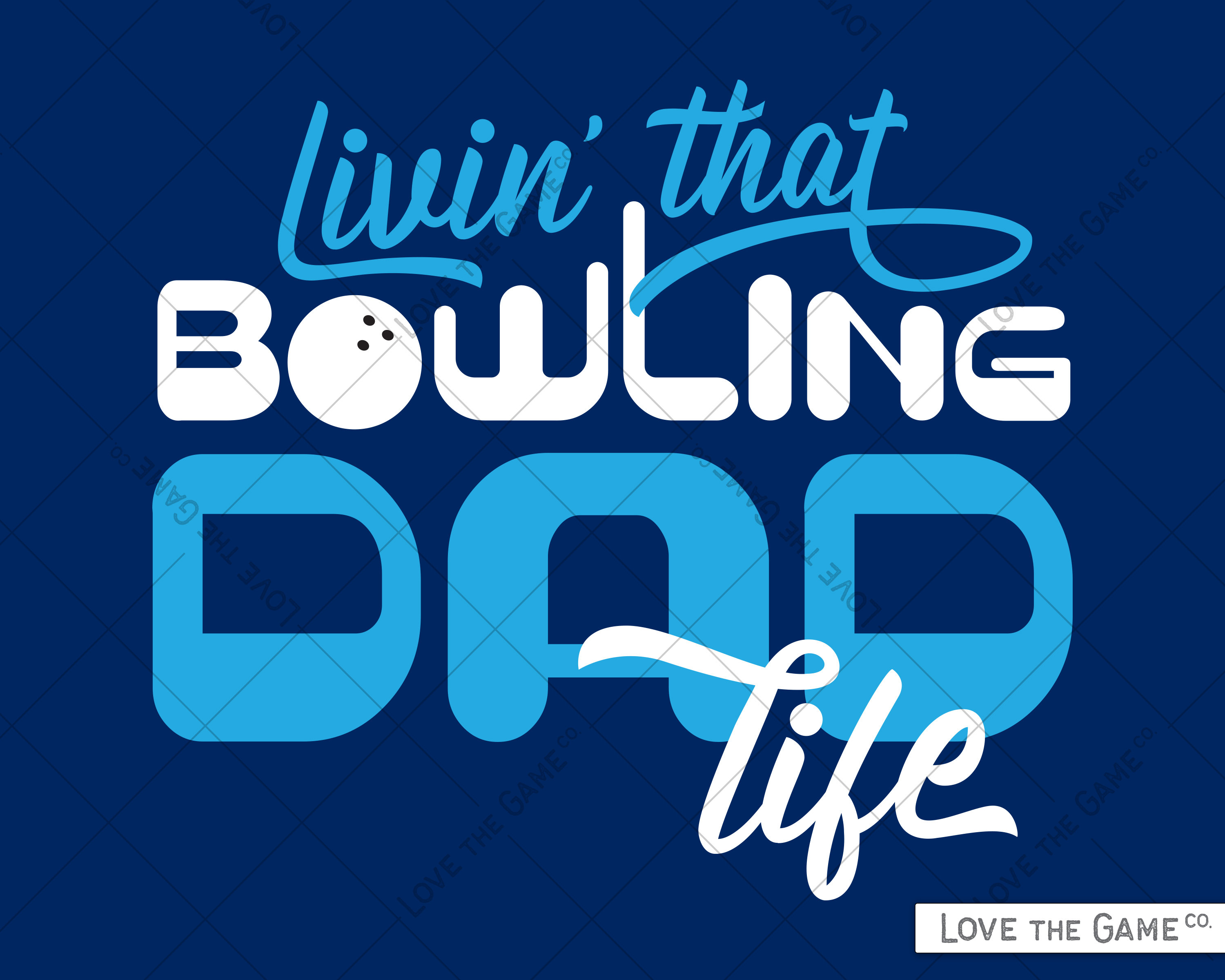 Livin' That Bowling Dad Life SVG - Etsy