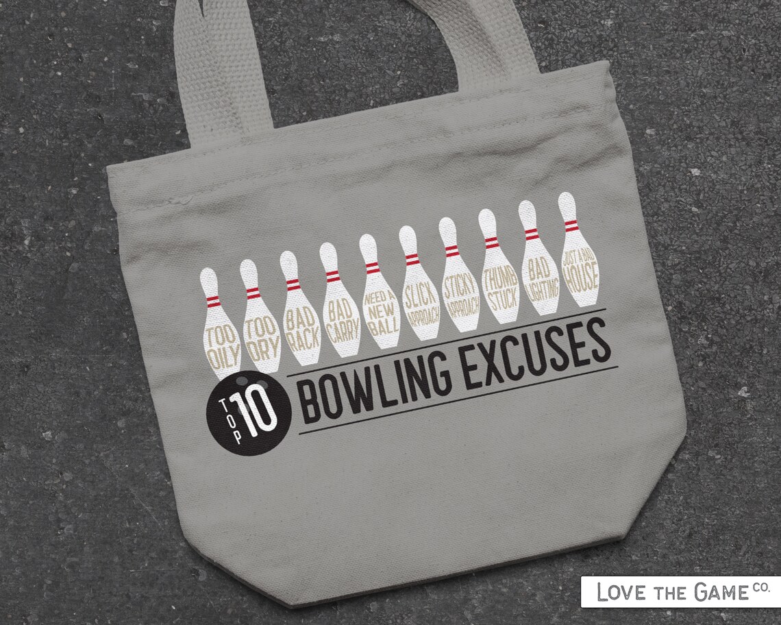 Top 10 Bowling Excuses Funny SVG - Etsy