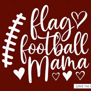 Girls Flag Football Mama SVG - Etsy