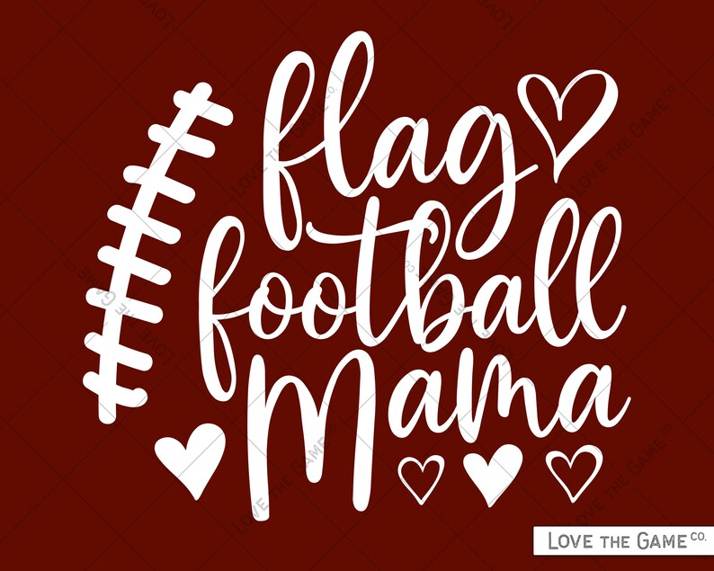 Girls Flag Football Mama SVG - Etsy