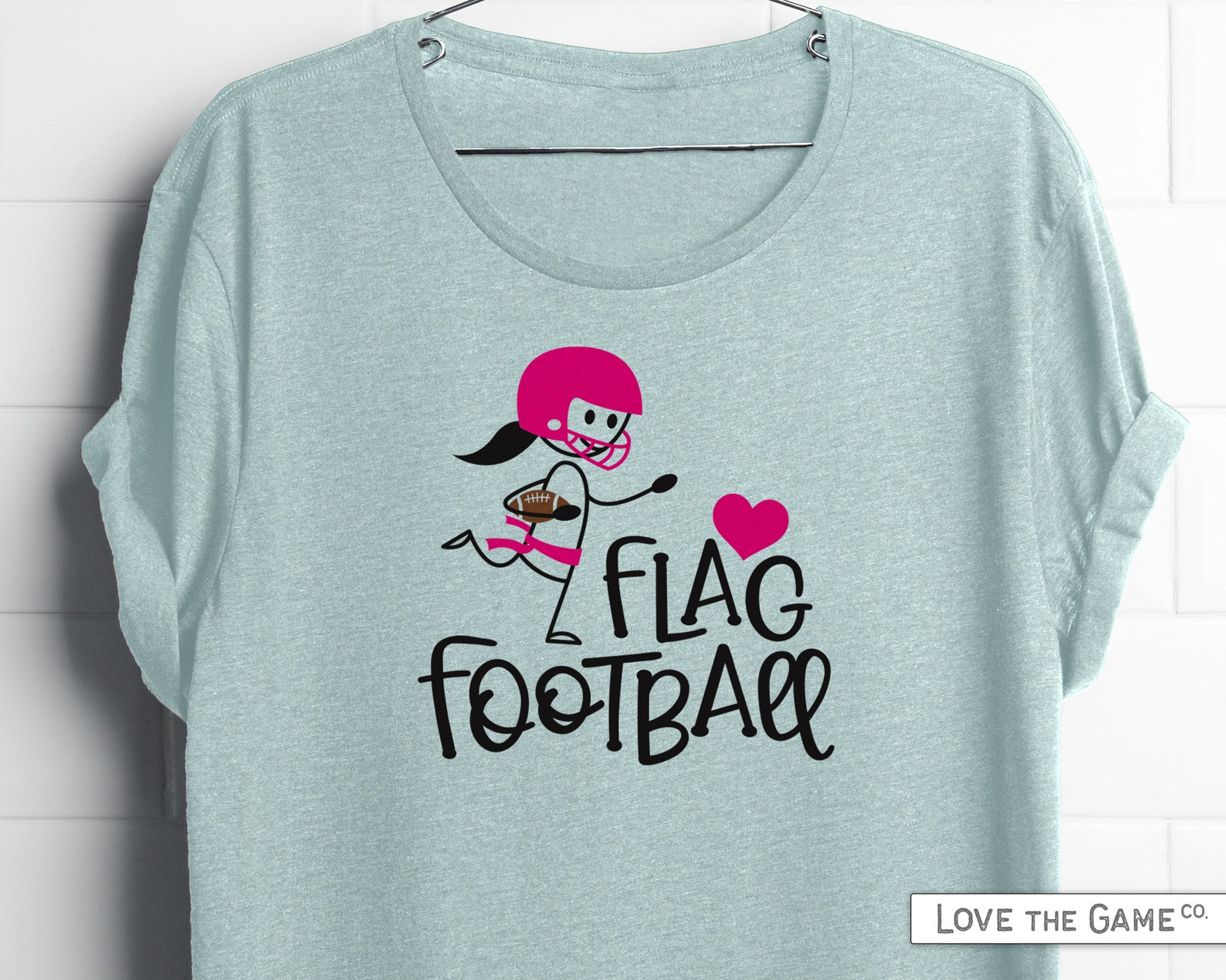 Cute Flag Football Girl Stick Figure SVG - Etsy