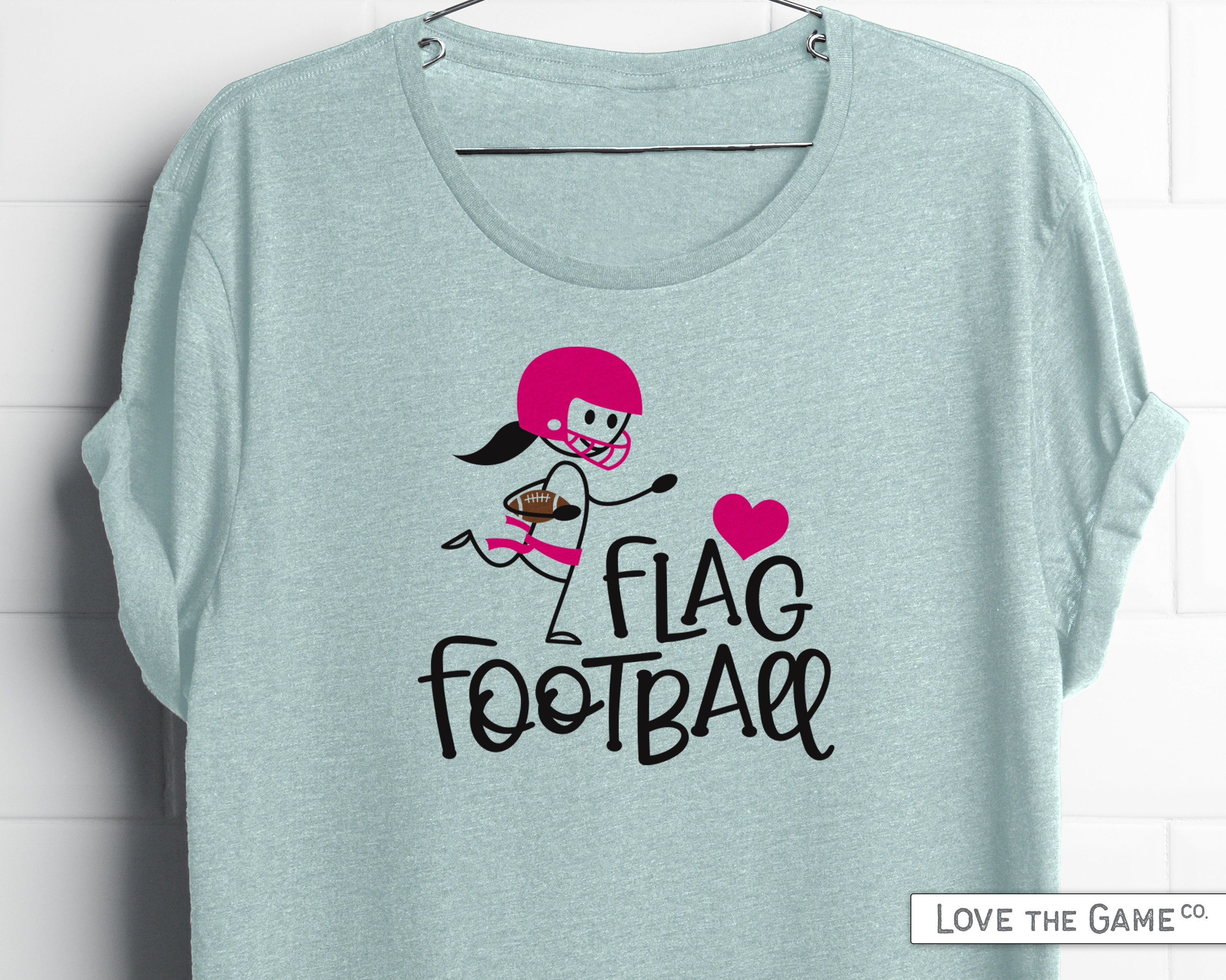 Cute Flag Football Girl Stick Figure SVG - Etsy