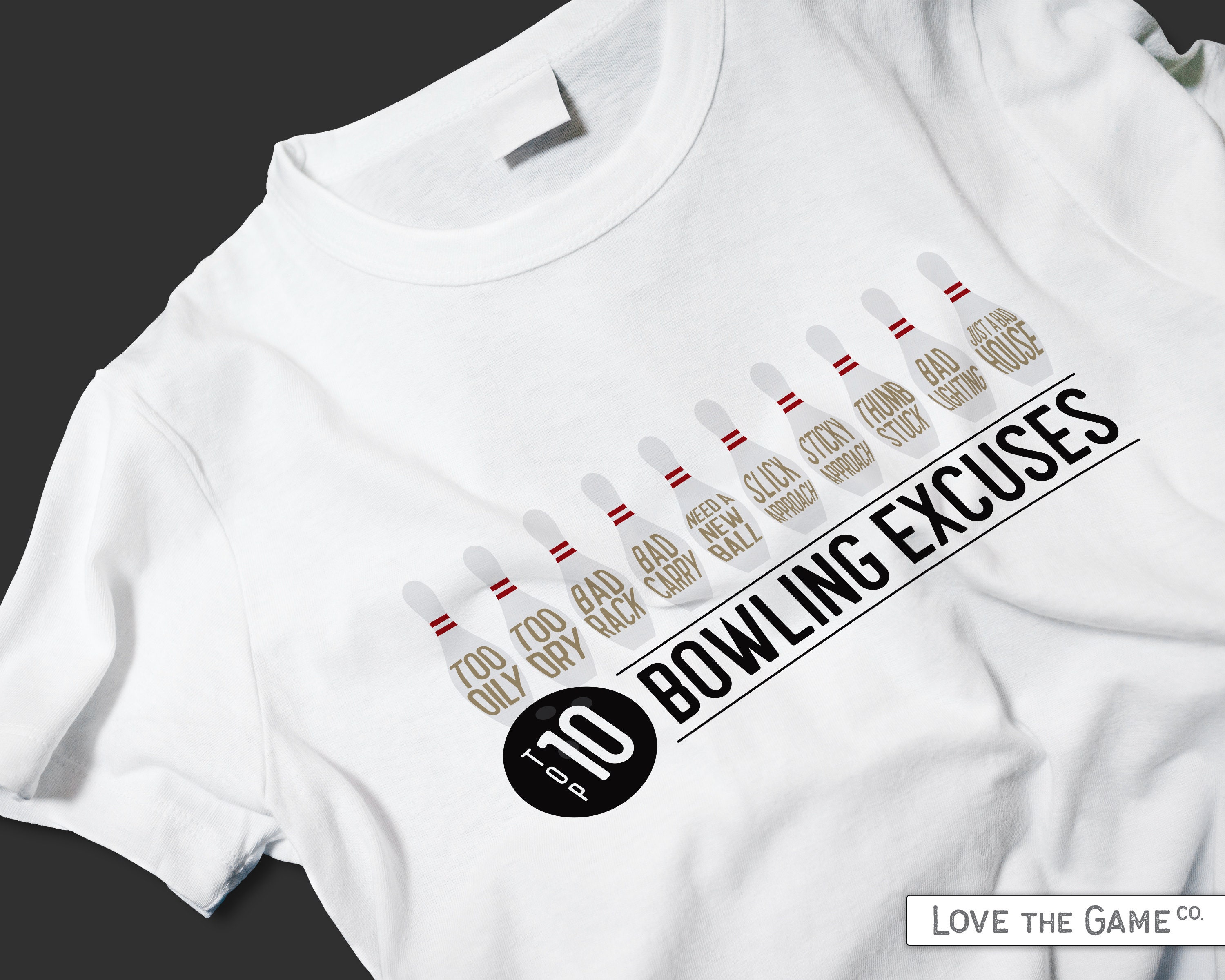 Top 10 Bowling Excuses Funny SVG - Etsy